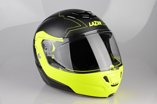 LAZER Monaco Evo Droid pravý karbon helma na moto motorku. SkotyMoto.cz